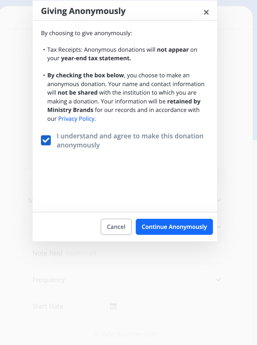 How to Give Anonymously Online – Donor Support