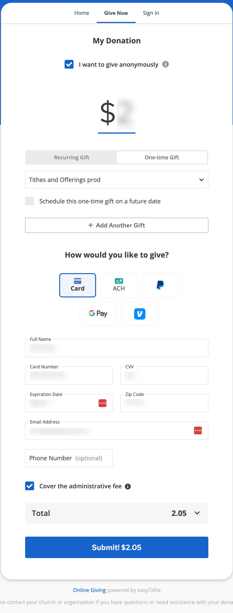 How to Give Anonymously Online – Donor Support